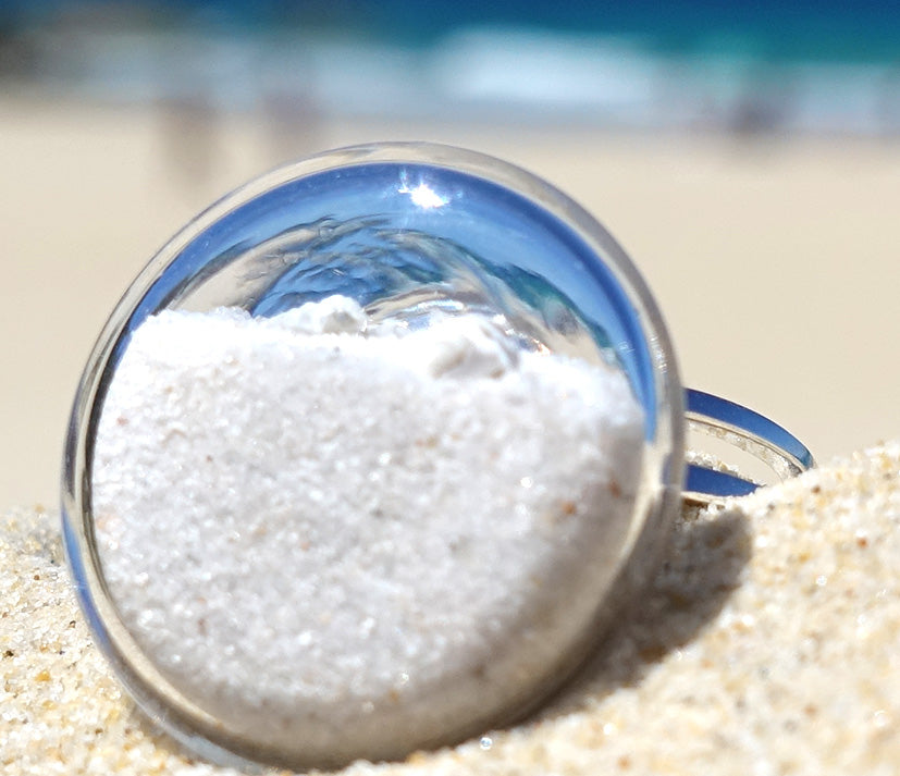 Small Round Glass Ring – Pure Sands